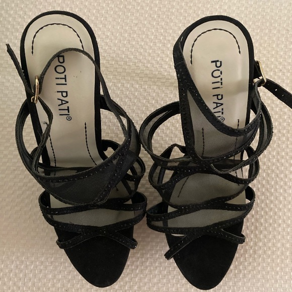Poti Pati | Shoes | New Stunning Platform Sandal Heels 75 Black | Poshmark